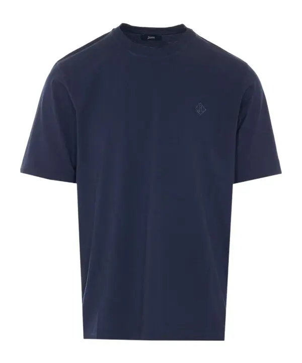 Herno Logo Crewneck T-shirt - Blue