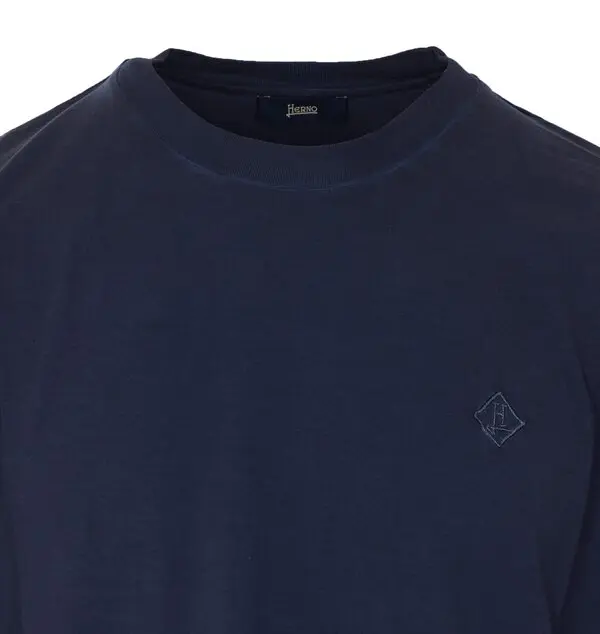 Herno Logo Crewneck T-shirt - Blue