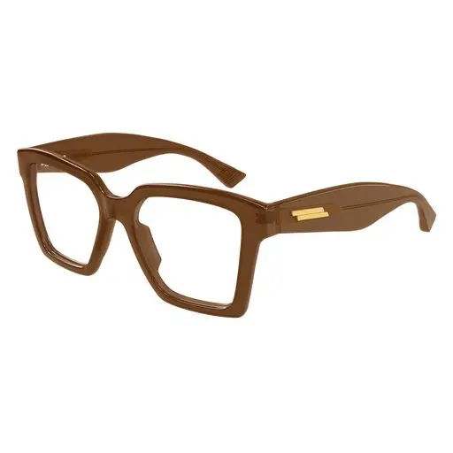 Bottega Veneta Square Frame Eyeglasses - Brown