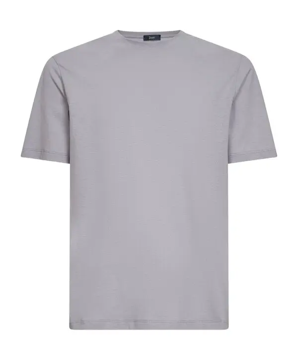 Herno Short-sleeved Crewneck T-shirt - Gray