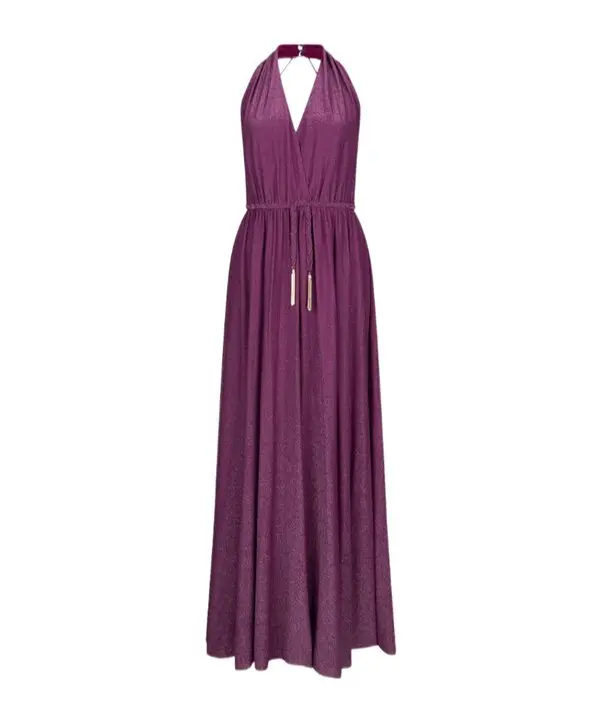 Liu Jo V-neck Maxi Dress With Side Slit