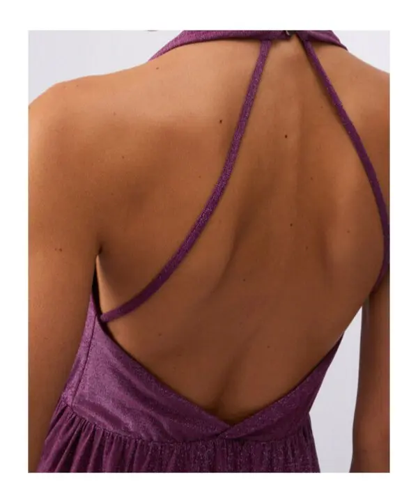 Liu Jo V-neck Maxi Dress With Side Slit