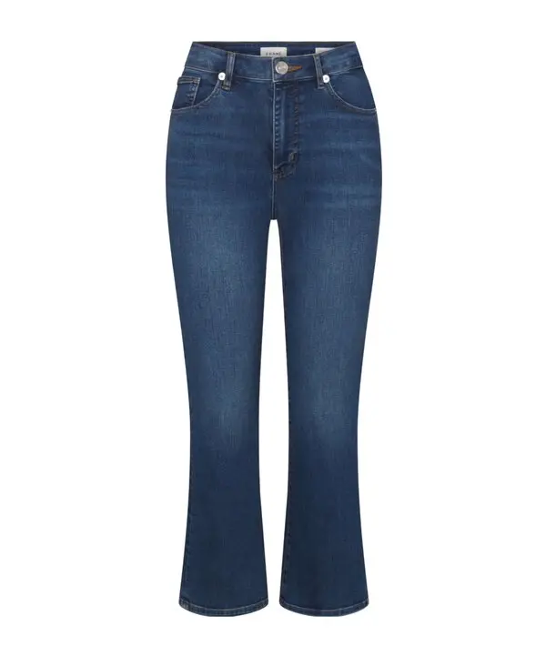 FRAME Cropped Jeans With Button Closure