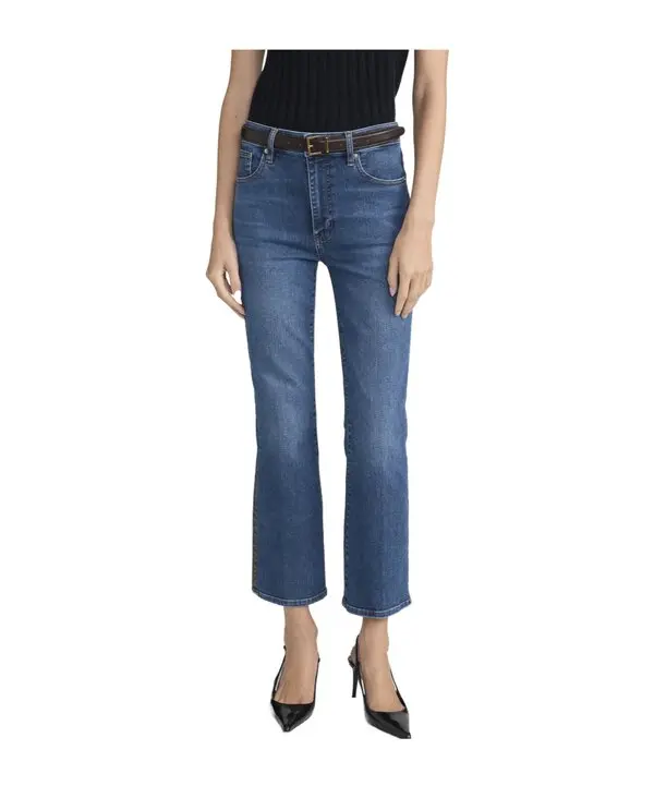 FRAME Cropped Jeans With Button Closure