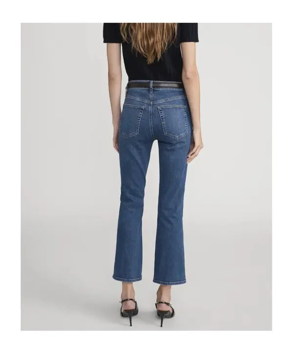 FRAME Cropped Jeans With Button Closure
