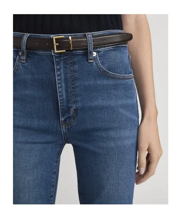 FRAME Cropped Jeans With Button Closure