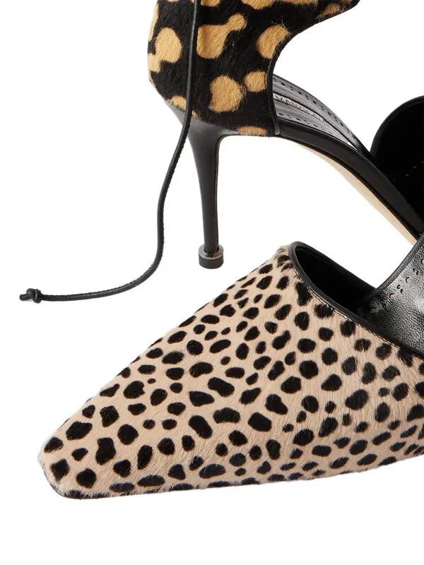 Manolo Blahnik Calf Hair Animal-print Pumps