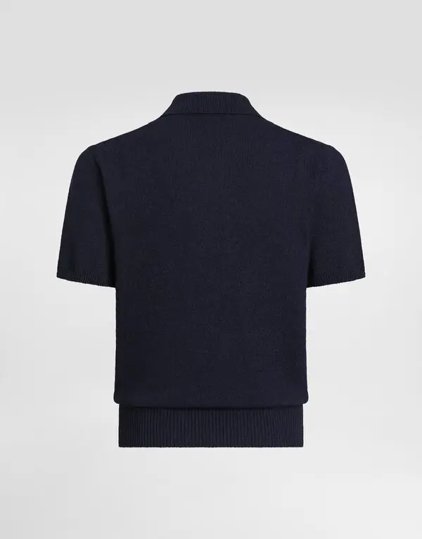 Dolce & Gabbana Dolce Gabbana Short-sleeved Polo Shirt - Blue