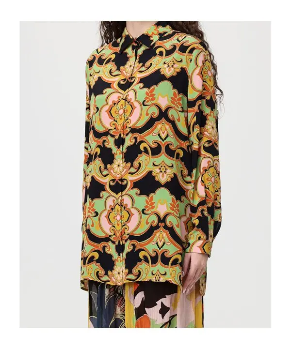 Etro Floral Print Longline Shirt