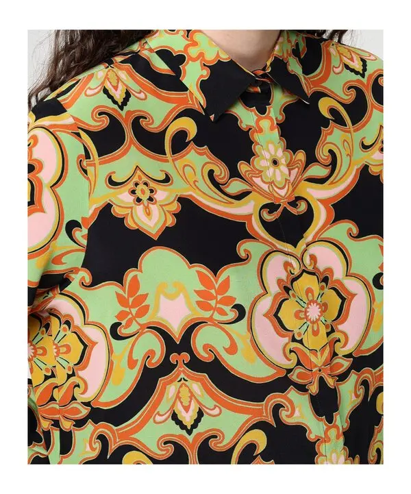 Etro Floral Print Longline Shirt