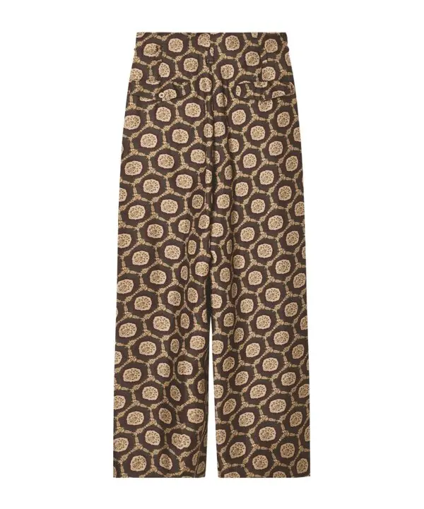Emporio Armani Wide-leg Printed Trousers