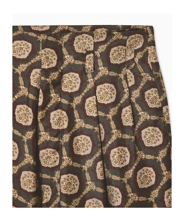 Emporio Armani Wide-leg Printed Trousers