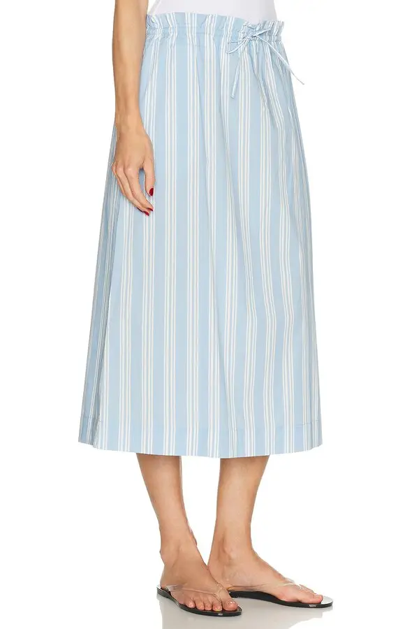 Staud Tie-waist Midi Skirt