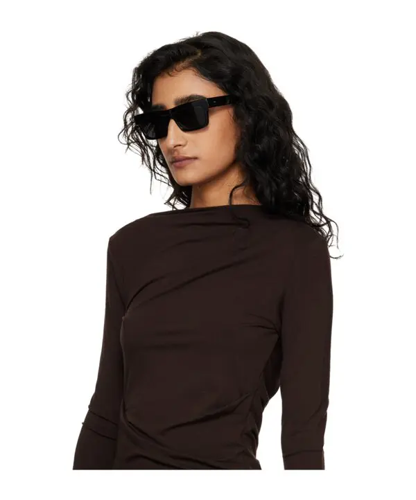 Khaite X Oliver Peoples Rectangular Sunglasses - Black