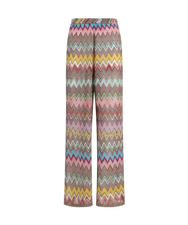 Missoni Zigzag Lamé Flared Pants - Multicolor