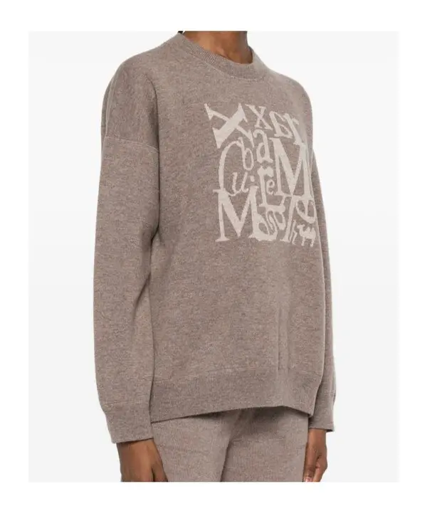 Max Mara Wool And Cashmere Blend Crew Neck Sweater - Nude