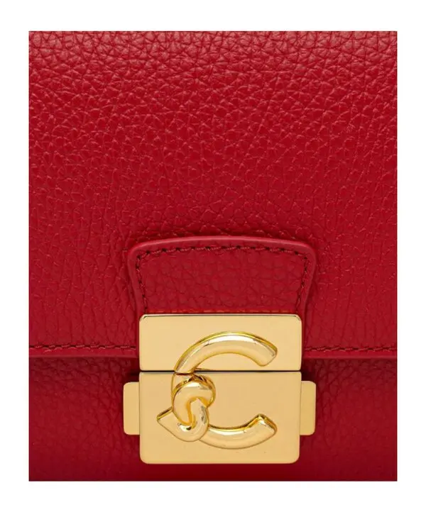 COCCINELLE C-me Lock Shoulder Bag - Red