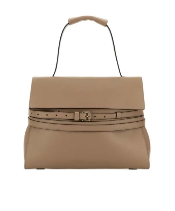 Moschino Embossed Shoulder Bag - Brown