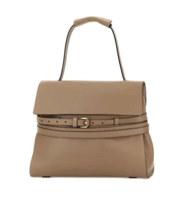 Moschino Embossed Shoulder Bag - Brown