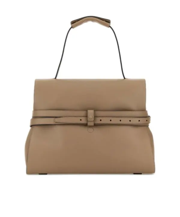 Moschino Embossed Shoulder Bag - Brown