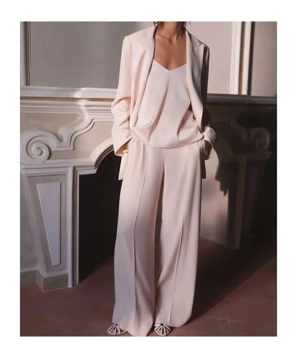 Marella Wide-fit Envers Satin Trousers