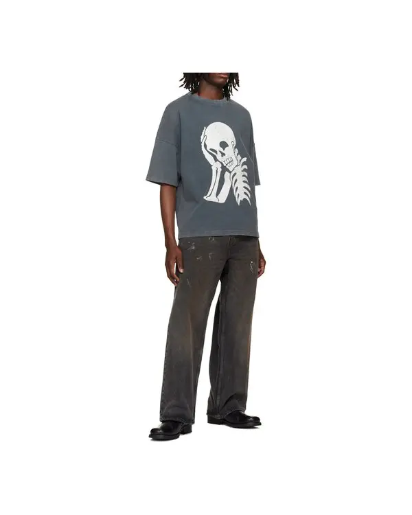 Palm Angels Skull-print Washed T-shirt