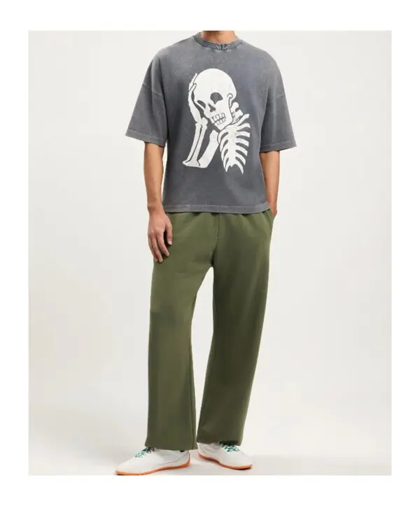 Palm Angels Skull-print Washed T-shirt