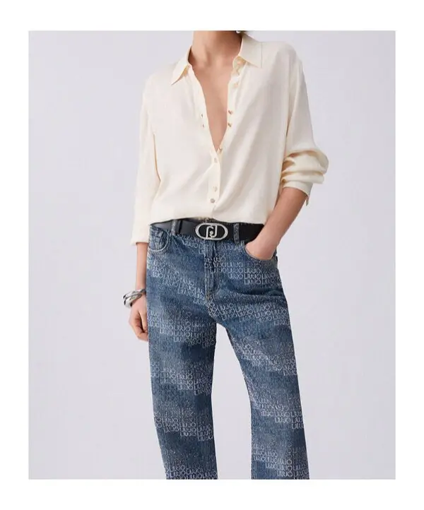 Liu Jo Logo Button Shirt