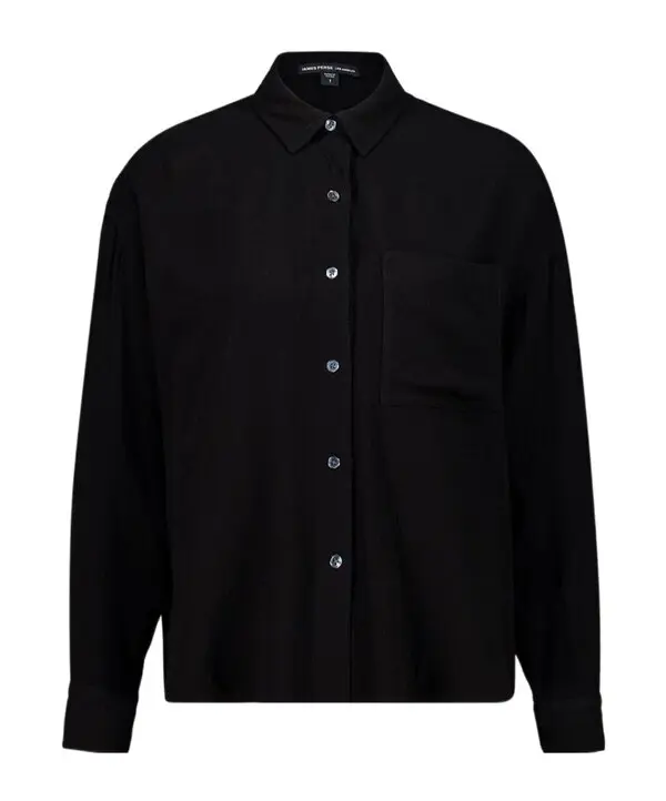 JAMES PERSE Oversized Fit Shirt With Chest Pocket And Button Fastening