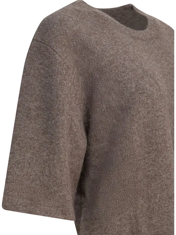 Loulou De Saison Raven Wool Blend Crewneck Sweater - Gray