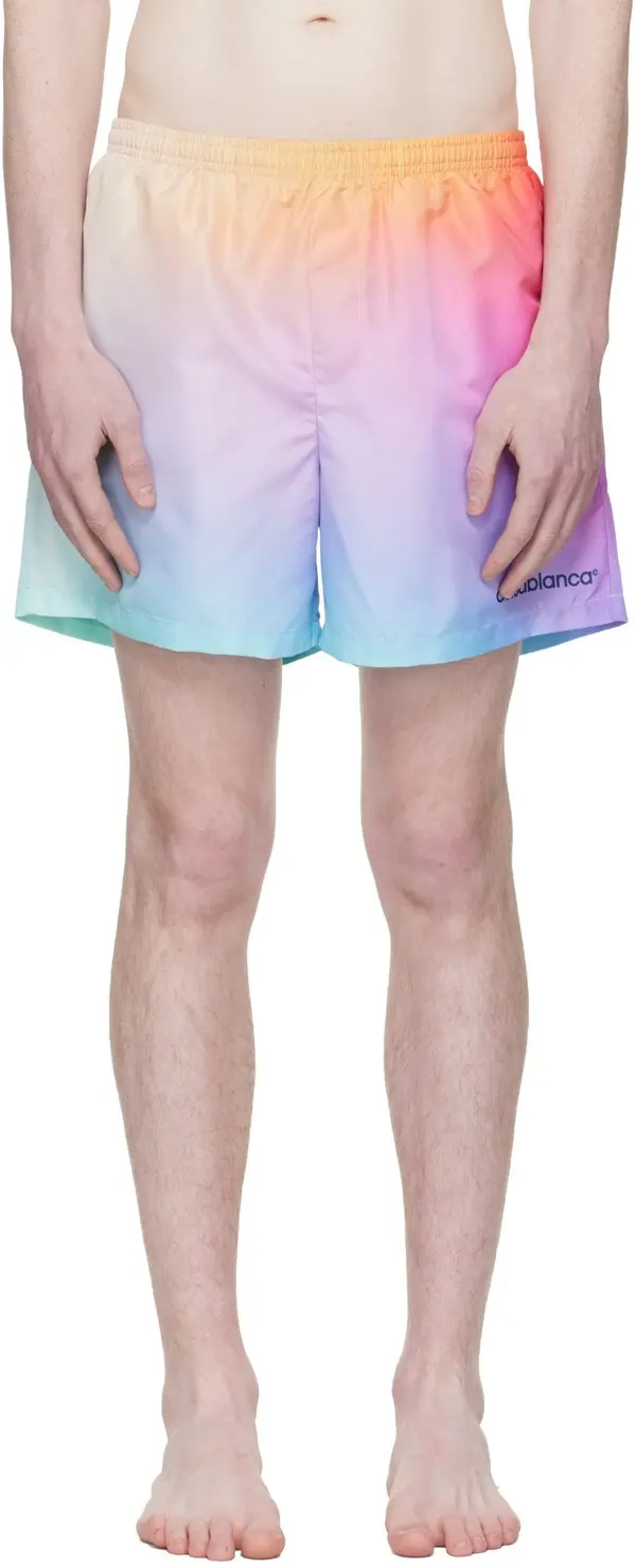Casablanca Gradient Print Swim Shorts