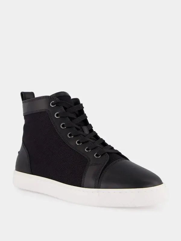 CHRISTIAN LOUBOUTIN High-top Lace-up Sneakers - Black