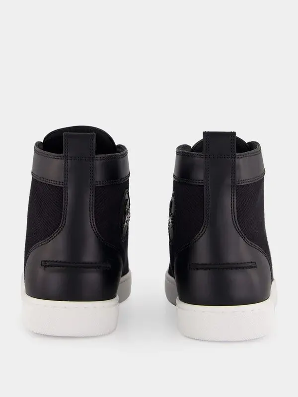 CHRISTIAN LOUBOUTIN High-top Lace-up Sneakers - Black