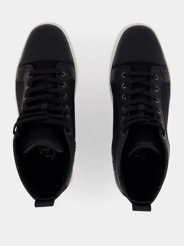 CHRISTIAN LOUBOUTIN High-top Lace-up Sneakers - Black
