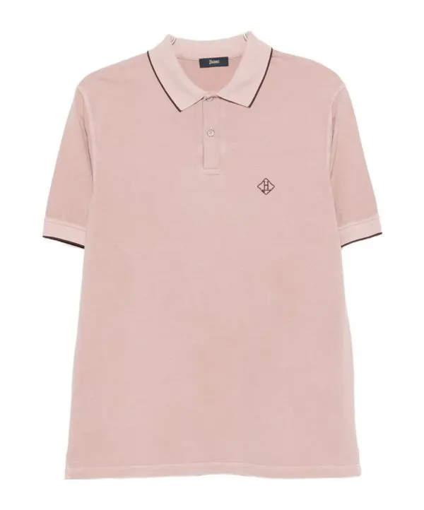Herno Logo-embroidered Polo Shirt - Pink