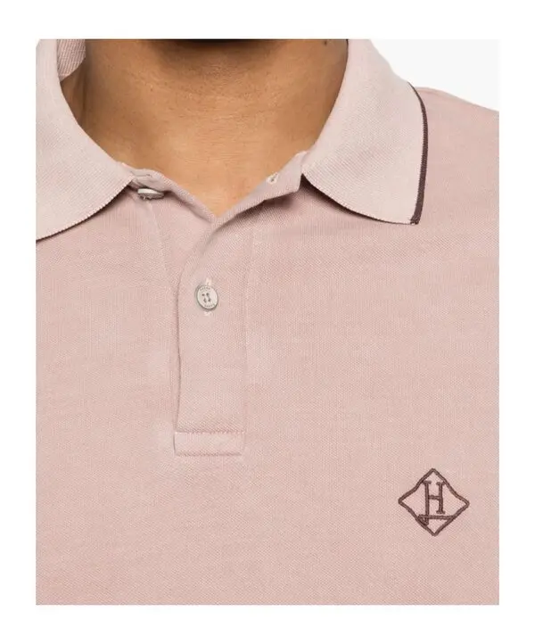 Herno Logo-embroidered Polo Shirt - Pink