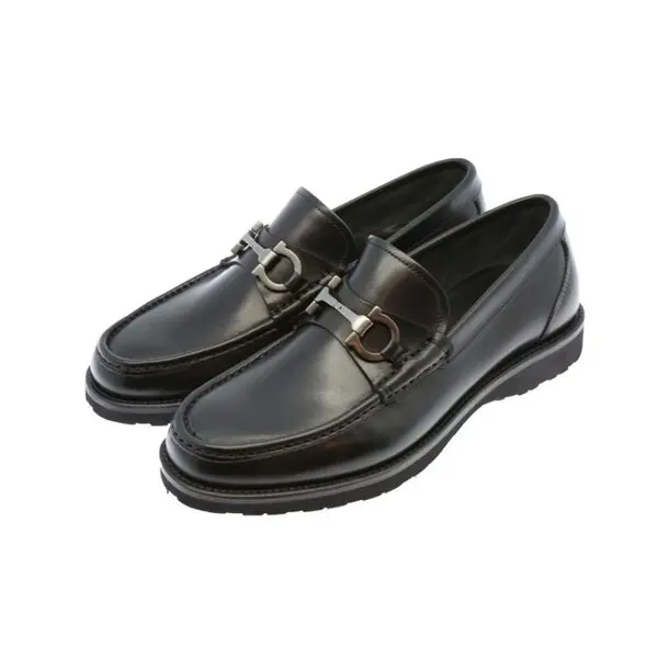 FERRAGAMO Pueblo Series Loafers With Horsebit Detail - Black