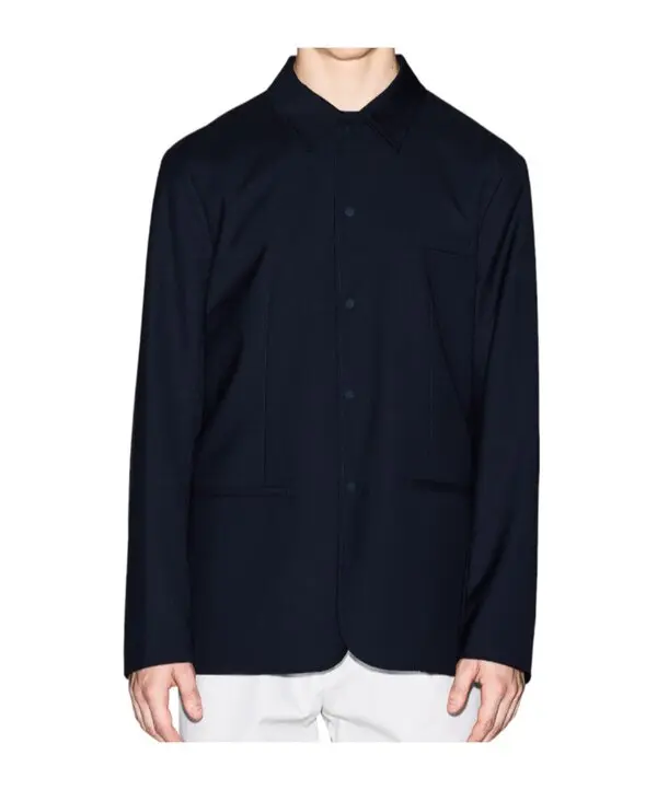 Armani Exchange Long-sleeved Casual Jacket With Classic Collar
