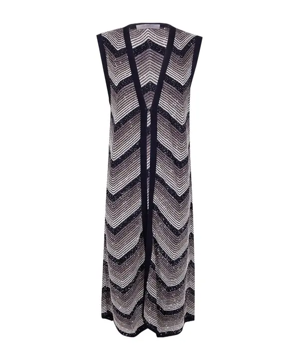 D.exterior Long Knit Cardigan