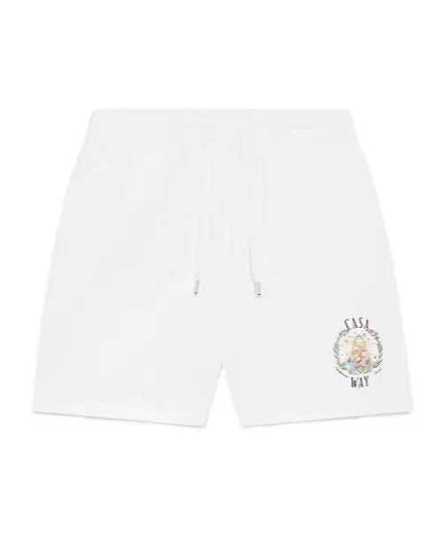 Casablanca Casa Way Jersey Shorts - White