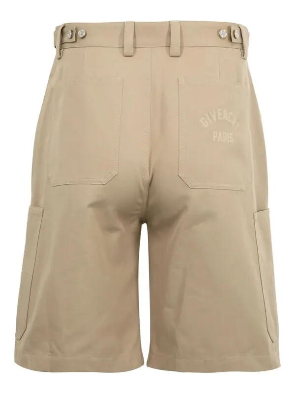 Givenchy Logo Cargo Shorts - Beige