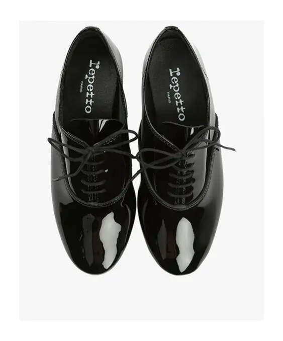 Repetto Patent Leather Lace-up Oxfords