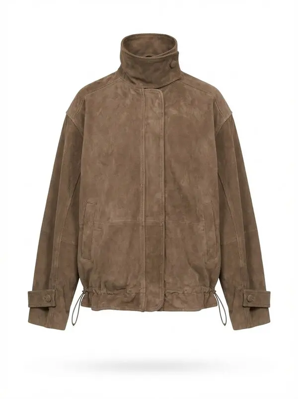 ROTATE BY BIRGER CHRISTENSEN Long-sleeved Leather Jacket