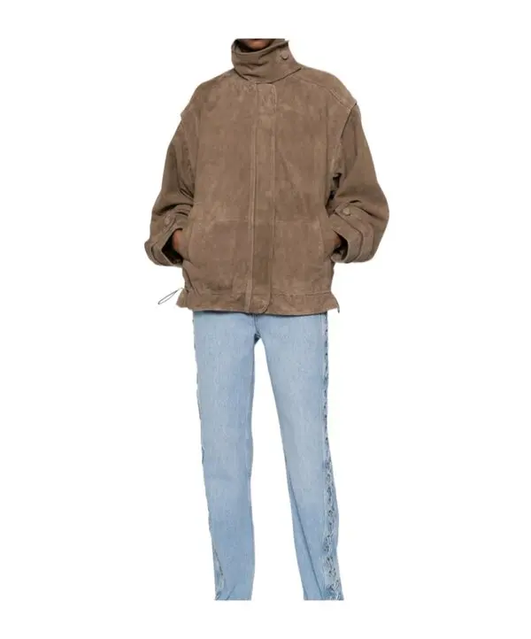 ROTATE BY BIRGER CHRISTENSEN Long-sleeved Leather Jacket