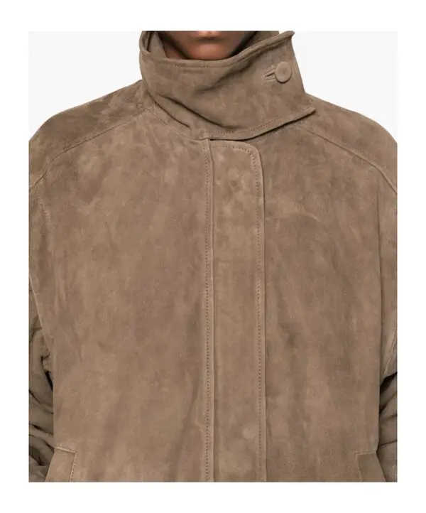 ROTATE BY BIRGER CHRISTENSEN Long-sleeved Leather Jacket