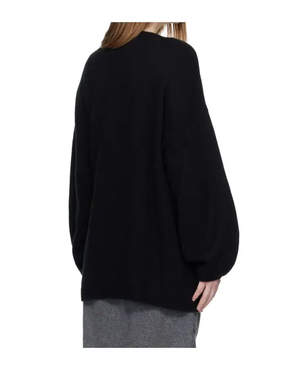 LISA YANG The Laurina V-neck Cardigan - Black