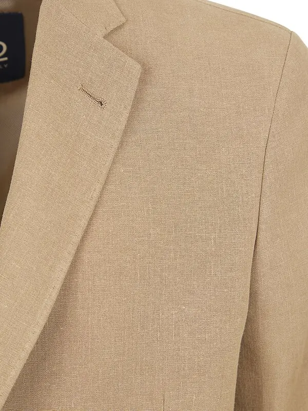 Herno Unlined Linen Blazer