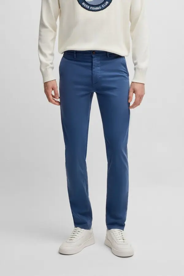 Hugo Boss Slim Fit Chino Pants - Blue