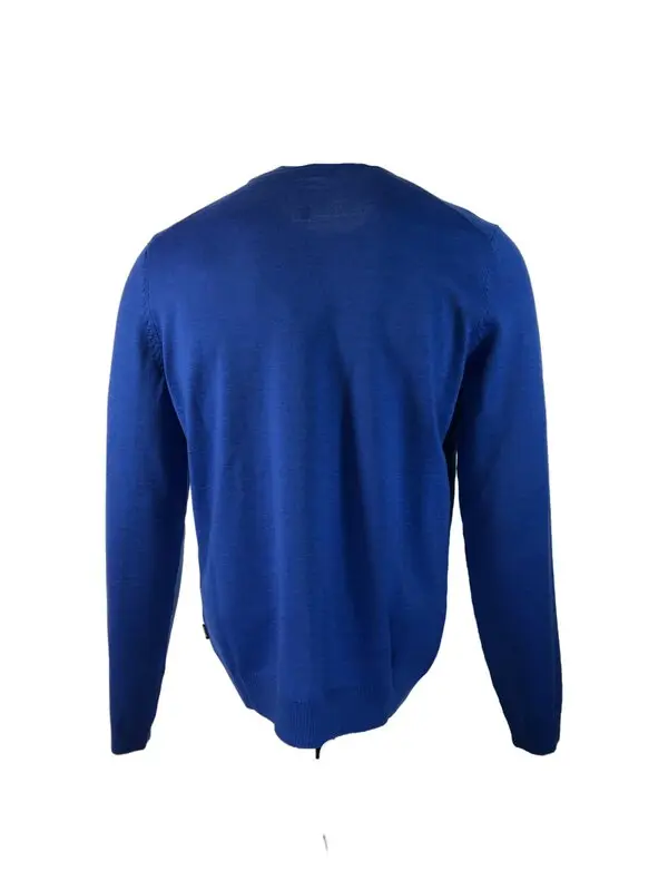 Hugo Boss Round Neck Long Sleeve Sweater - Blue