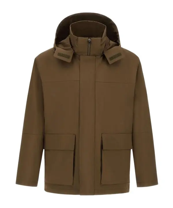 Herno Hooded Flap-pocket Jacket - Green